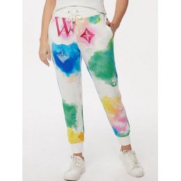 MONACO blue WEEKEND Jogger Pants Sweathose figurumspielend in Wasserfarben-Design