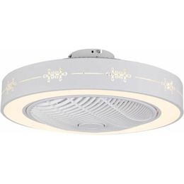 Modern Acryl Deckenventilatorlicht Lampenschirm Fan Licht Unterputz-Deckenventilator led Licht 48W Dimmbar Fernbedienung