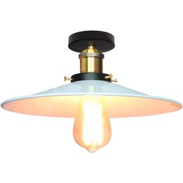 Wottes - Retro Industriell E27 Deckenleuchte Schlafzimmer Wohnzimmer Küche Kreative Metall Deckenlampe 36CM