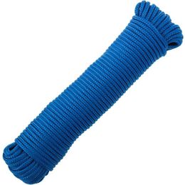 Mehrfädrigem pp geflochtenes Seil 10 m x 3 mm blau - PrimeMatik