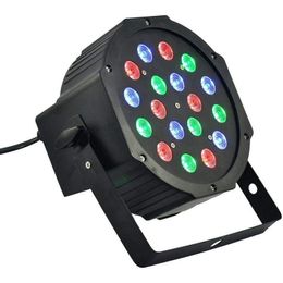 Rgb 18W Scheinwerfer 18 Led Verschiedene Farben Disco Sound Sensor Farbiges Licht