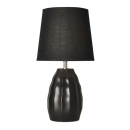 Porzellan-Tischlampe für Tisch Farbe Schwarz - Schwarz