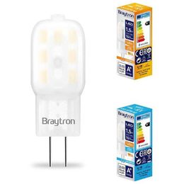 Braytron G4 led Leuchtmittel 1,5 Watt 12V 160 Lumen Stiftsockel Stecklampe Lampe Birne kaltweiß 3 Stück