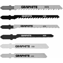 Graphite Stichsägeblätter - set ( 4x Holz , 1x Metall , 1x Universal ) 6 Stück