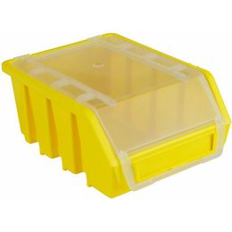 Stapelbox Ergobox Sichtlagerbox Gr. 2 mit Deckel Werkstatt Lagersystem gelb - ADB
