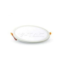 V-TAC Led-panel 8w rotondo slim durch incasso 560 lumen warm weisses licht 3000k 4931