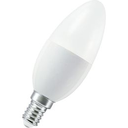 LEDVANCE Smarte LED-Lampe mit WiFi Technologie, Sockel E14, Dimmbar, Warmweiß (2700 k), ersetzt Glühlampen mit 40 w, smart+ WiFi Candle Dimmable, 1er-Pack