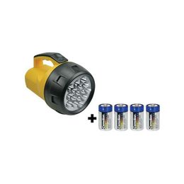 Perel Led-handscheinwerfer - 16 LEDs - 4 x d-batterie