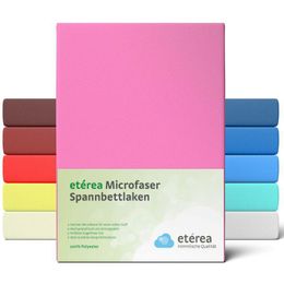 Etérea - Microfaser Spannbettlaken Rosa 60x120 - 70x140 cm - Rosa