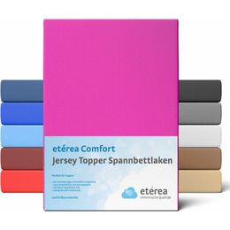 Etérea - Jersey Topper Spannbettlaken, 140x200 - 160x200 cm Pink - Pink