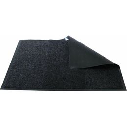 Homeline - Schmutzfangmatte Fußmatte 120 x 80 cm schwarz gummierte Rückseite - Schwarz