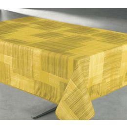 Tischdecke Fleckenschutz Geoprint rechteckig 145 x 240 cm - gelb - multicolore