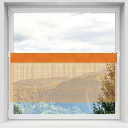 Oranger Fadenvorhang - Bistrogardine in 150x60 cm ( BxL ), in vielen Farben erhältlich - Orange