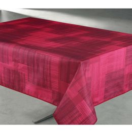 Tischdecke Fleckenschutz Geoprint rechteckig 145 x 240 cm - rot - multicolore