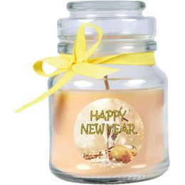 Duftkerze im Glas - Neujahr Creme - Bonbon 120gr ( 30h ) - Creme