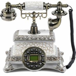 Senderpick - Vintage Telefon Festnetztelefon Tischtelefon Haustelefon Nostalgie Tischdeko Geschenk 24 27 16,5 cm