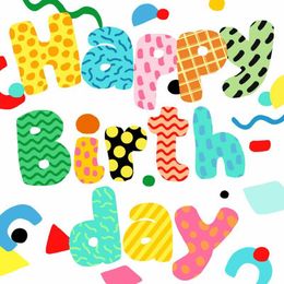 Servietten Motiv Birthday Fun 33x33cm 20Stk. Tischservietten - Braun&company