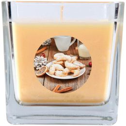 Duftkerze im Glas - Weihnachten Creme - Bonbon 190gr ( 50h ) - Creme