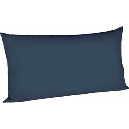 Fleuresse - Mako-Satin-Kissenbezug uni colours nachtblau 6544 40 x 80 cm
