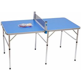 Mini Tischtennistisch Tischtennisplatte Klappbar für Outdoor/Indoor 152x76x76cm Einfach befestigen