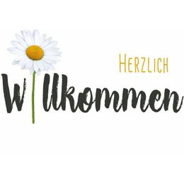 Servietten Motiv Willkommensgruß 33x33cm 20 Stk Tischservietten - Braun&company