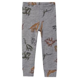 name it - Woll-Leggins NMMWILLOW DINO in silver filigree, Gr.92