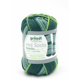 gründl Sockenwolle Hot Socks Simila 100 g grün-mint-blau-flieder-lindgrün Sockenwolle - Gründl