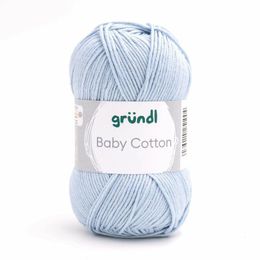 gründl Wolle Baby Cotton 50 g hellblau Handarbeit - Gründl