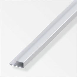 Einfass-Profil 2 m, 15 x 7 mm, Aluminium, eloxiert, silber Metall- und Stahlprofile - alfer