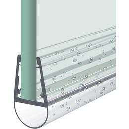 Heilmetz - Duschdichtung,100cm Ersatzdichtung Duschtür für Duschtür Glasstärken von 4-6mm, Wasserabweiser Duschtür Dichtung oder