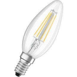 Dimmbare Filament led Lampe mit E14 Sockel, Warmweiss (2700K), Kerzenform, 5W, Ersatz für 40W-Glühbirne, klar, led Retrofit classic b dim - Osram