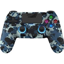 DRAGON SHOCK Mizar Wireless Controller Blue Camo für PlayStation 4