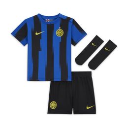 Inter Mailand 2023/24 Home dreiteiliges Nike Dri-FIT-Set für Babys und Kleinkinder - Blau