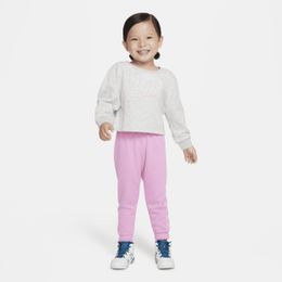 Nike Set aus Rundhalsshirt und Jogger für Babys (12 bis 24 Monate) - Pink