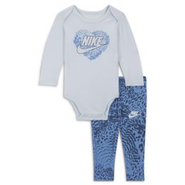 Nike Animal Print Bodysuit and Leggings Set 2-teiliges Set für Babys - Blau