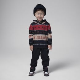 Jordan MJ Holiday Pullover 2-teiliges Hoodie-Set für Kleinkinder - Schwarz