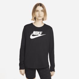 Nike Sportswear Essentials Longsleeve mit Logo für Damen - Schwarz