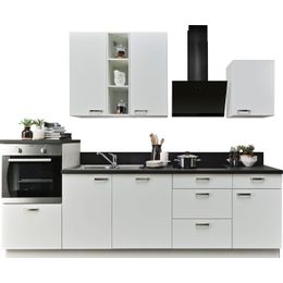 Express Küchen Express Küchen Küchenzeile Bari, Soft-Close-Funktion und Vollauszügen, vormontiert, Breite 280 cm, weiß