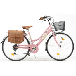 VENICE - I love Italy Cityrad Citybike 605 Lady, 6 Gang, Kettenschaltung, rosa