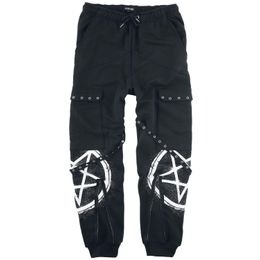 Gothicana by EMP Sweatpants With Pockets and Straps Stoffhose schwarz in L