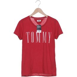 Tommy Jeans Damen T-Shirt, rot, Gr. 38