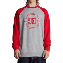 DC Shoes Sweatshirt »DC Star Pilot« Heather Grey/Racing Red XS XS Material: Mittelschweres French Terry aus...
