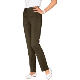 CR&Eacute;ATION L Damen Stretch-Hose mit innenliegendem Dehnbund khaki Gr&ouml;&szlig;e 235