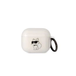 K by KARL LAGERFELD KARL LAGERFELD Kopfhörer-Schutzhülle Karl Lagerfeld 3D Logo NFT Choupette TPU Case für AirPods 3 weiß Schut