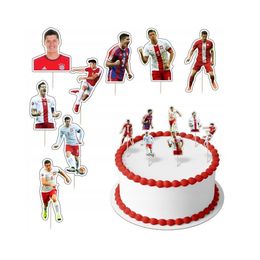 Festivalartikel Tortenstecker Lewandowski Topper Set 8 Stk Geburstag Torten Deko Kuchen Junge