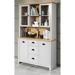 TRENDTEAM Buffet Landside (Buffetschrank in Lichtgrau mit Artisan Eiche