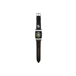 K by KARL LAGERFELD KARL LAGERFELD Smartwatch-Armband Karl Lagerfeld Karl Head PU Watch Strap für Apple Watch 42/44mm schwar
