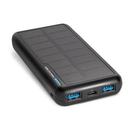 SBS TTBB10000SK Powerbank 10000 mAh Schwarz Solar Powerbank