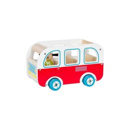 Moulin Roty Spielzeug-Bus Bus mit Spielfigur Holzspielzeug Holzauto Holzfigur 21x13x13cm