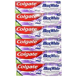 Colgate Zahnpasta 6 Stck.Colgate Max White Sparkle Diamonds